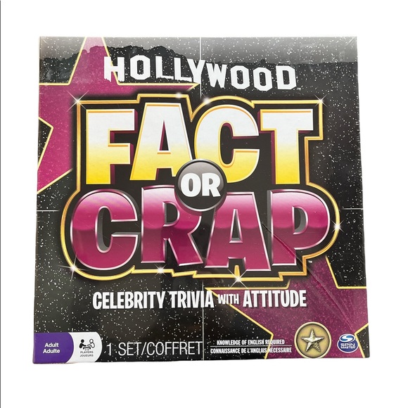 Spin Master | Toys | Brand New Hollywood Fact Or Crap Game | Poshmark
